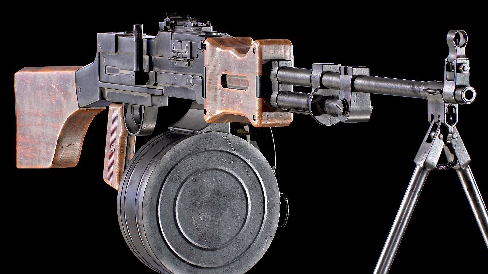 3D model RPD Light Machine Gun PBR VR / AR / low-poly | CGTrader