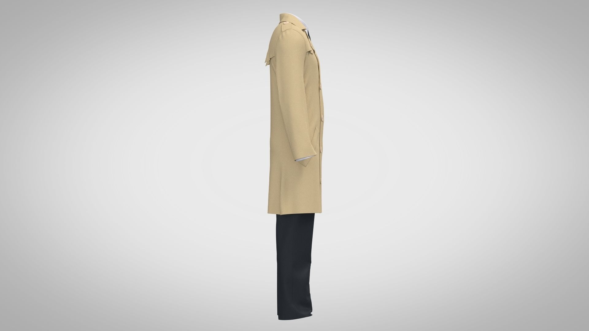 Trench Coat 3D model | CGTrader