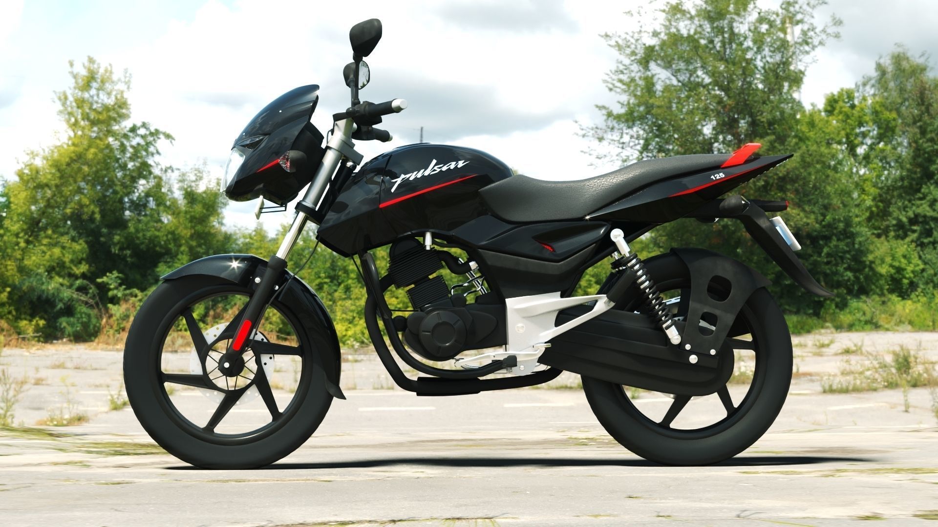 Pulsar 125 3D model | CGTrader