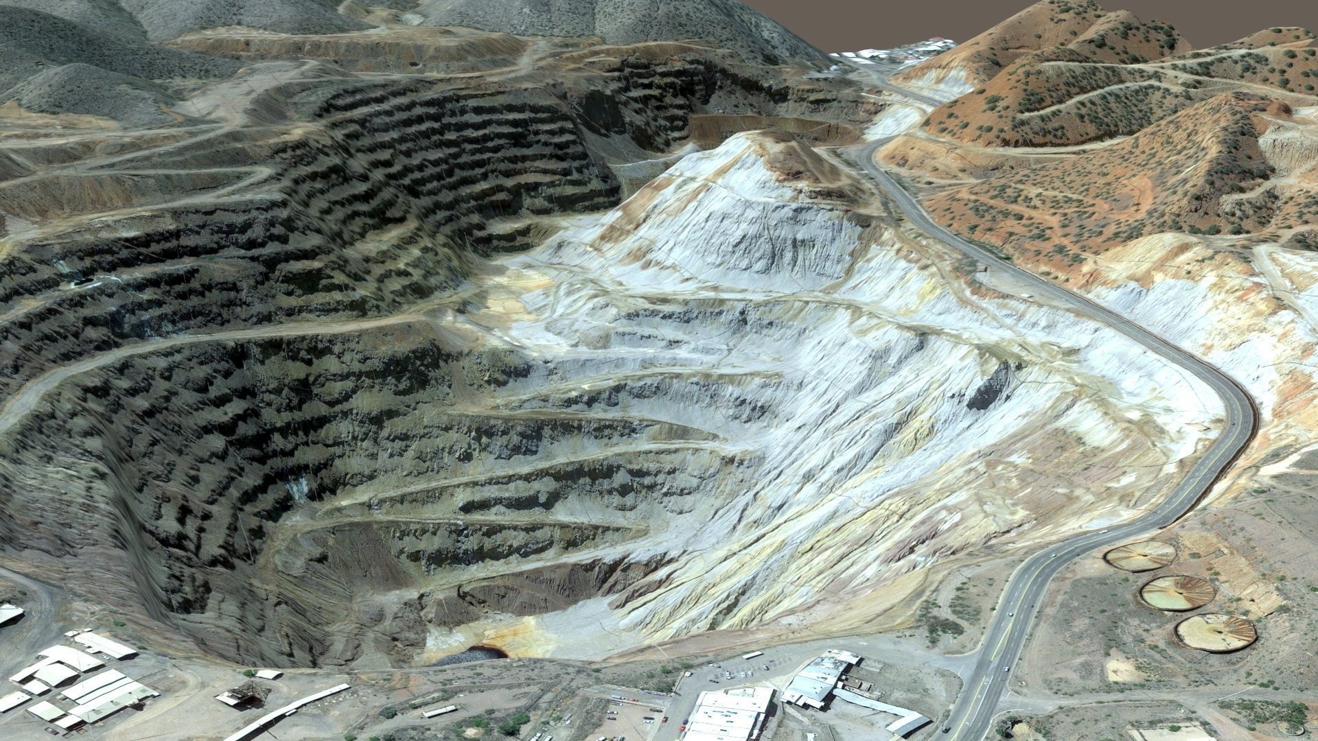 Opencast mine Lavender Pit 3D model | CGTrader