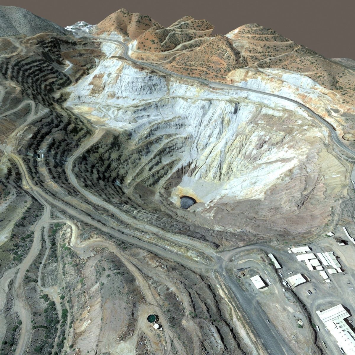 Opencast mine Lavender Pit 3D model | CGTrader