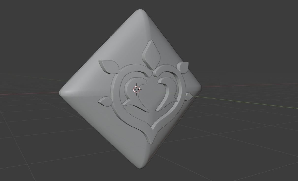 Liyue Vision Set - Genshin Impact - Vision Frame and 7 Stone 3D model ...