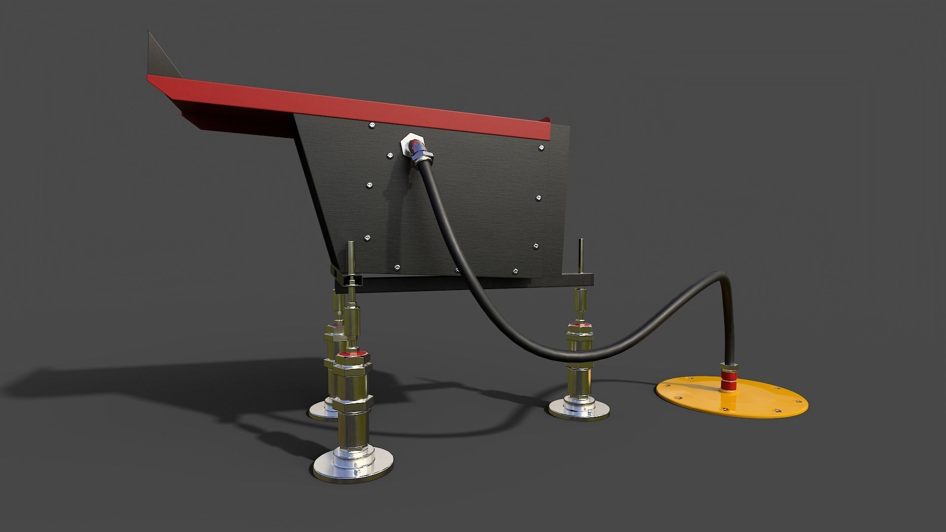 3D model Papi Low-Poly gas pump with hose VR / AR / low-poly | CGTrader