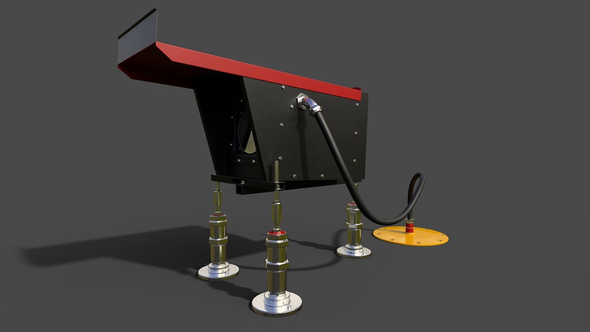 3D model Papi Low-Poly gas pump with hose VR / AR / low-poly | CGTrader