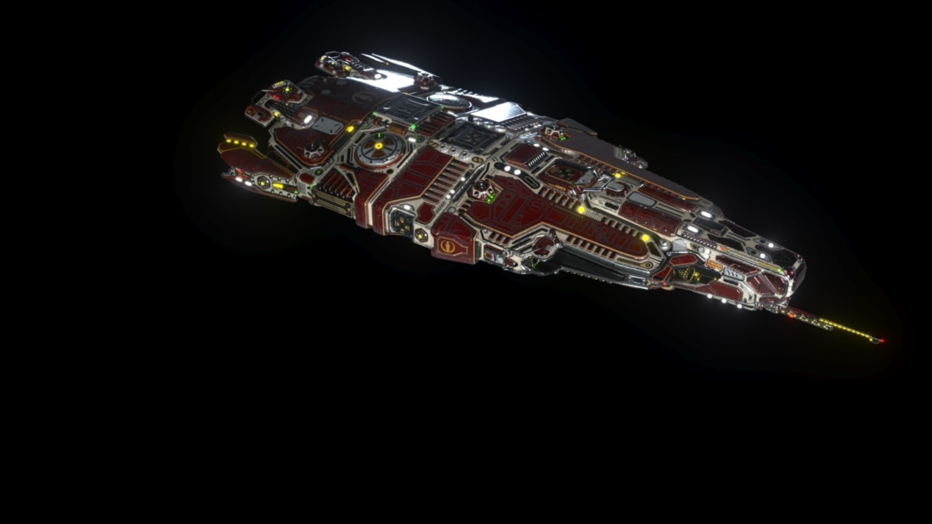 Imperial Corvette 3D model animated rigged | CGTrader