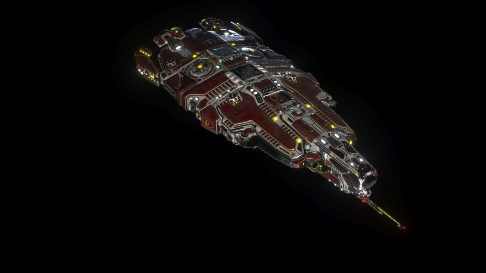 Imperial Corvette 3D model animated rigged | CGTrader