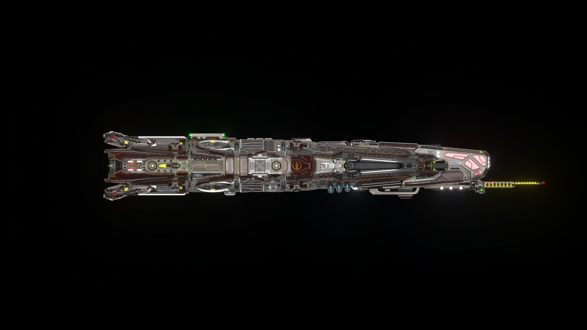 Imperial Corvette 3D model animated rigged | CGTrader