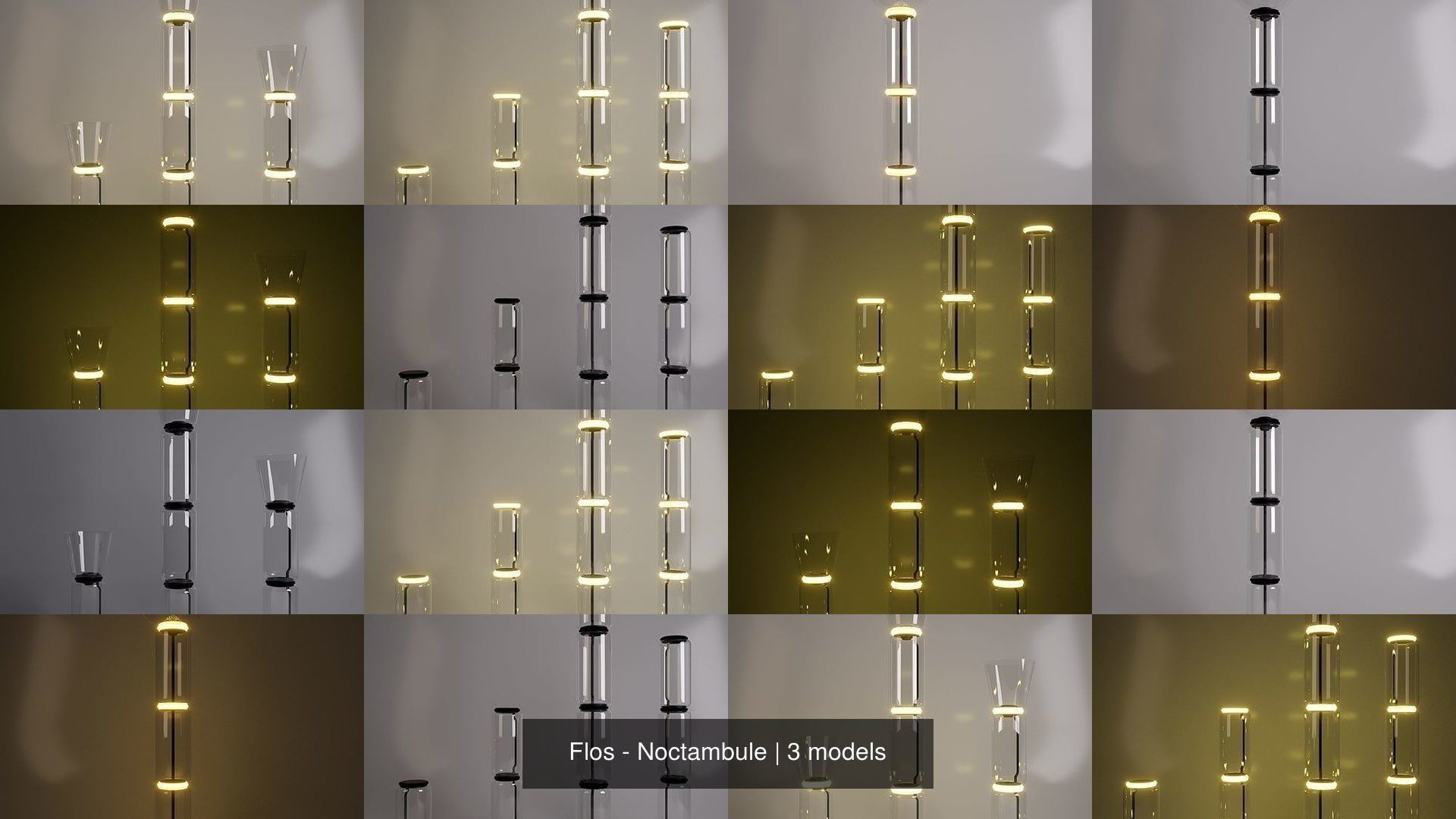 Flos - Noctambule 3D Model Collection | CGTrader