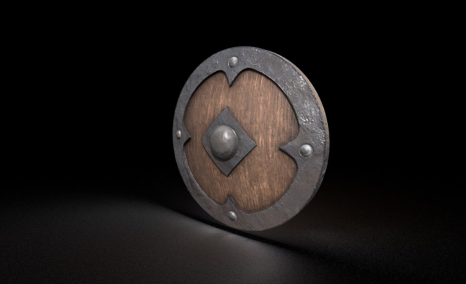 3D model circle shiled soldier armour guard VR / AR / low-poly | CGTrader