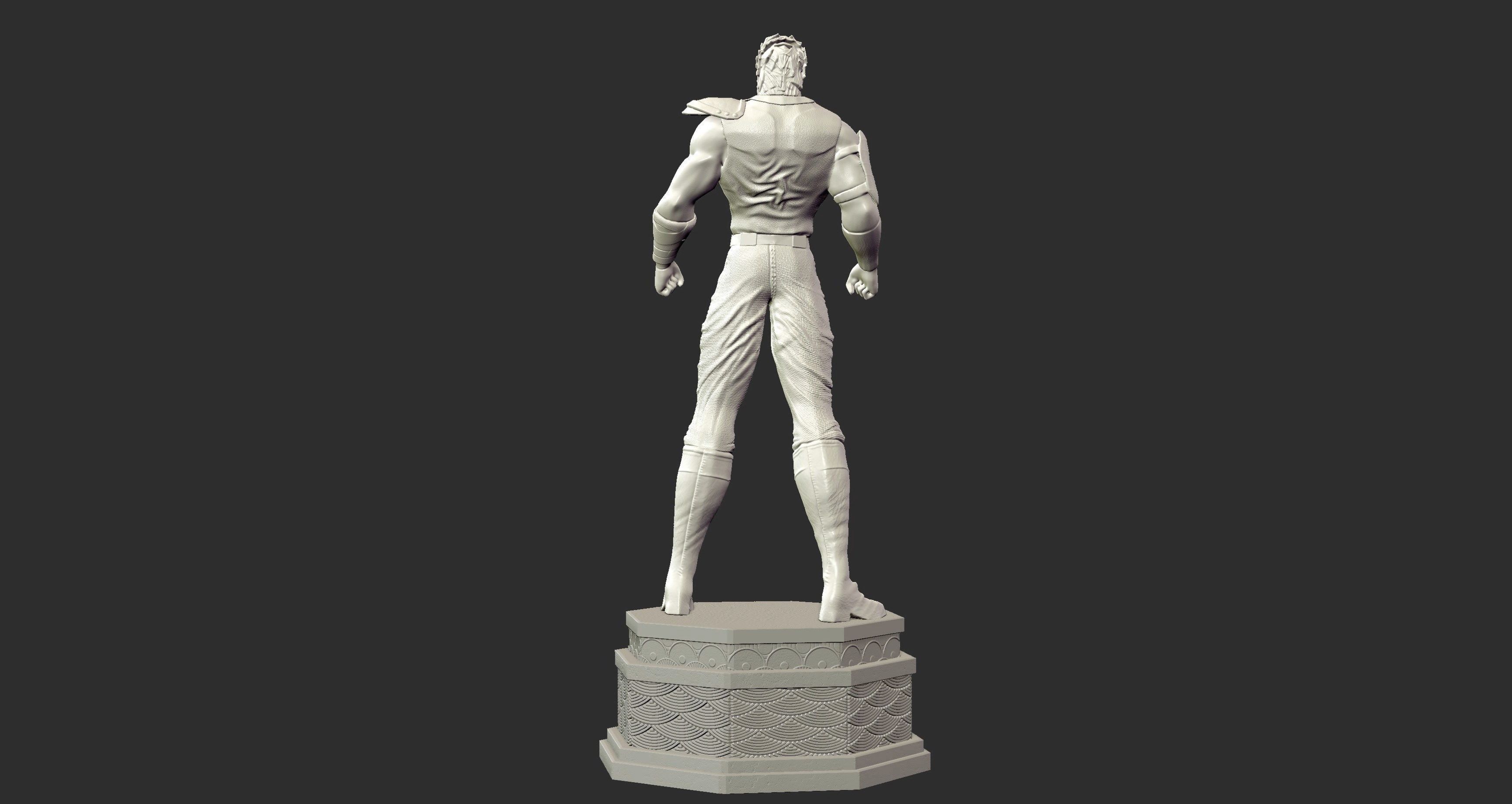 Kenshiro Fist of the north star 3d Print Figure - statue 3D model 3D ...
