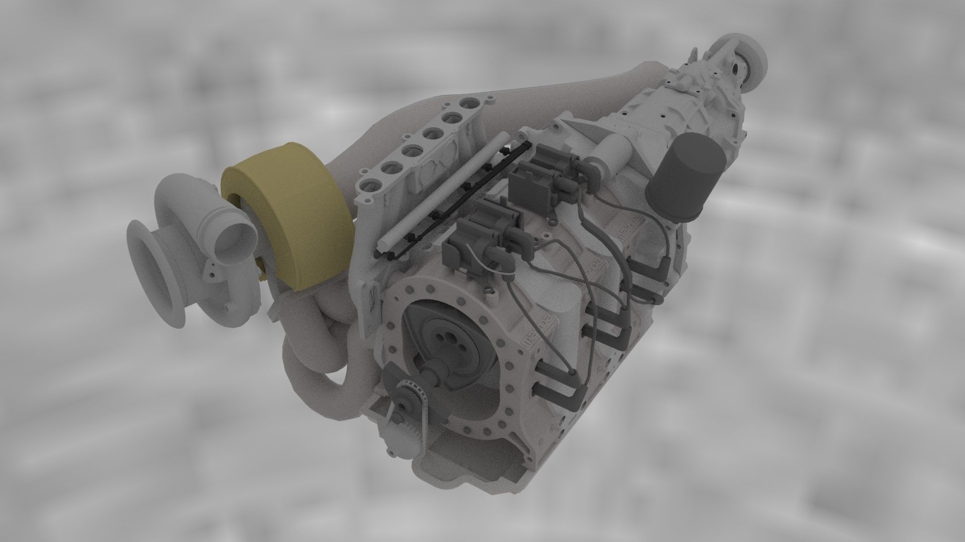 Rotary 20B Engine MAZDA Cosmo Tuned 3D model 3D printable | CGTrader