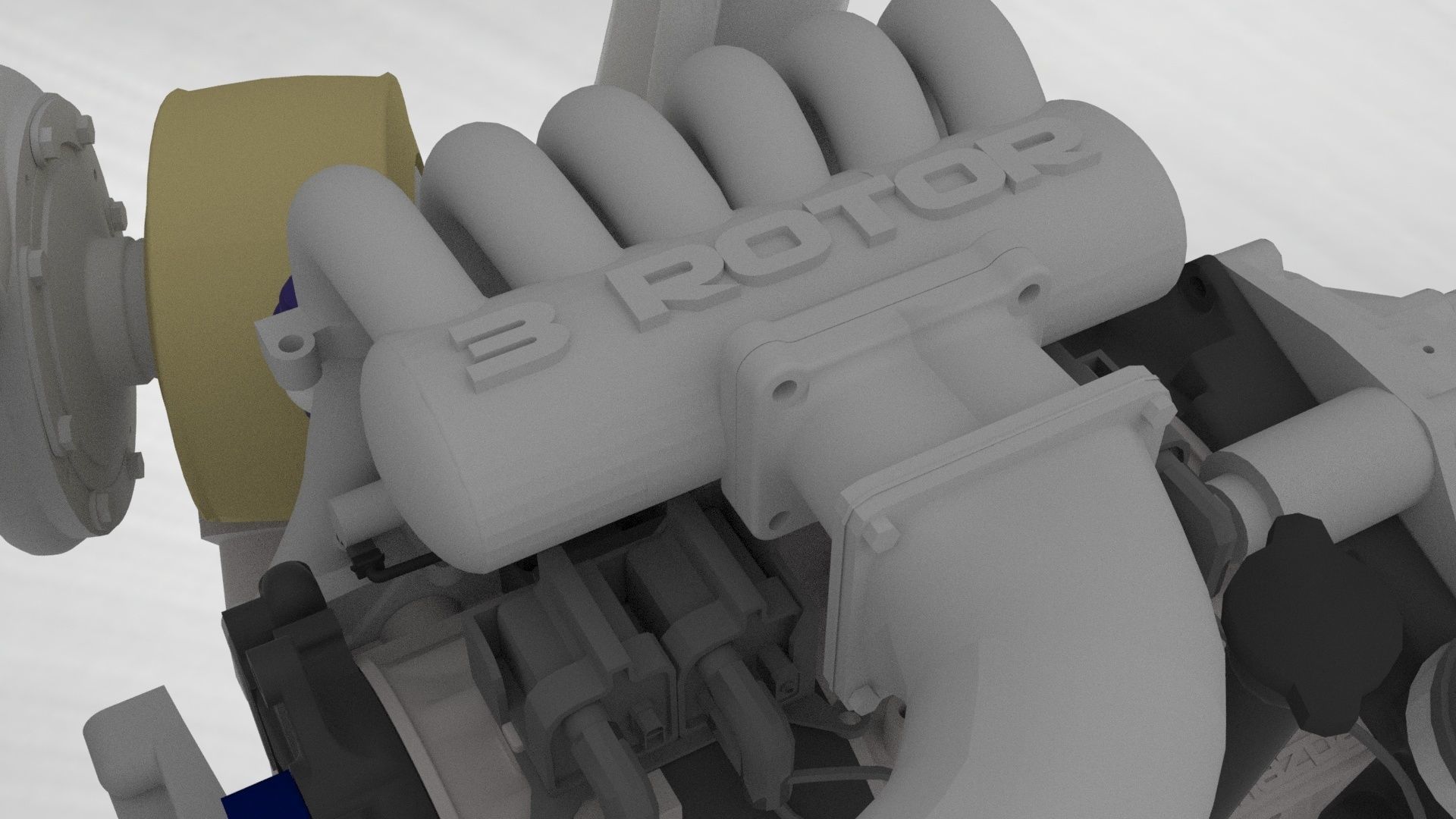 Rotary 20B Engine MAZDA Cosmo Tuned 3D model 3D printable | CGTrader