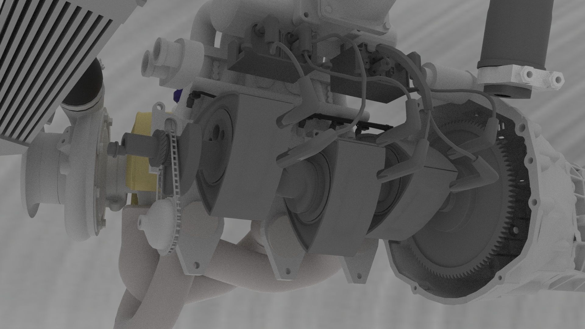 Rotary 20B Engine MAZDA Cosmo Tuned 3D model 3D printable | CGTrader