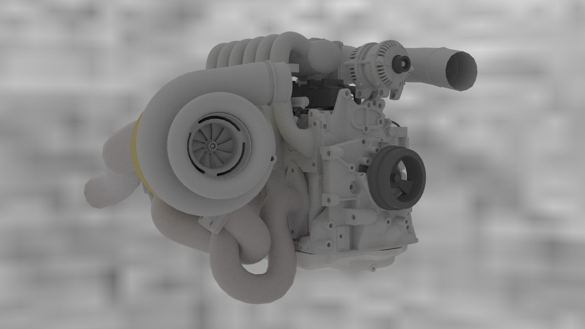 Rotary 20B Engine MAZDA Cosmo Tuned 3D model 3D printable | CGTrader