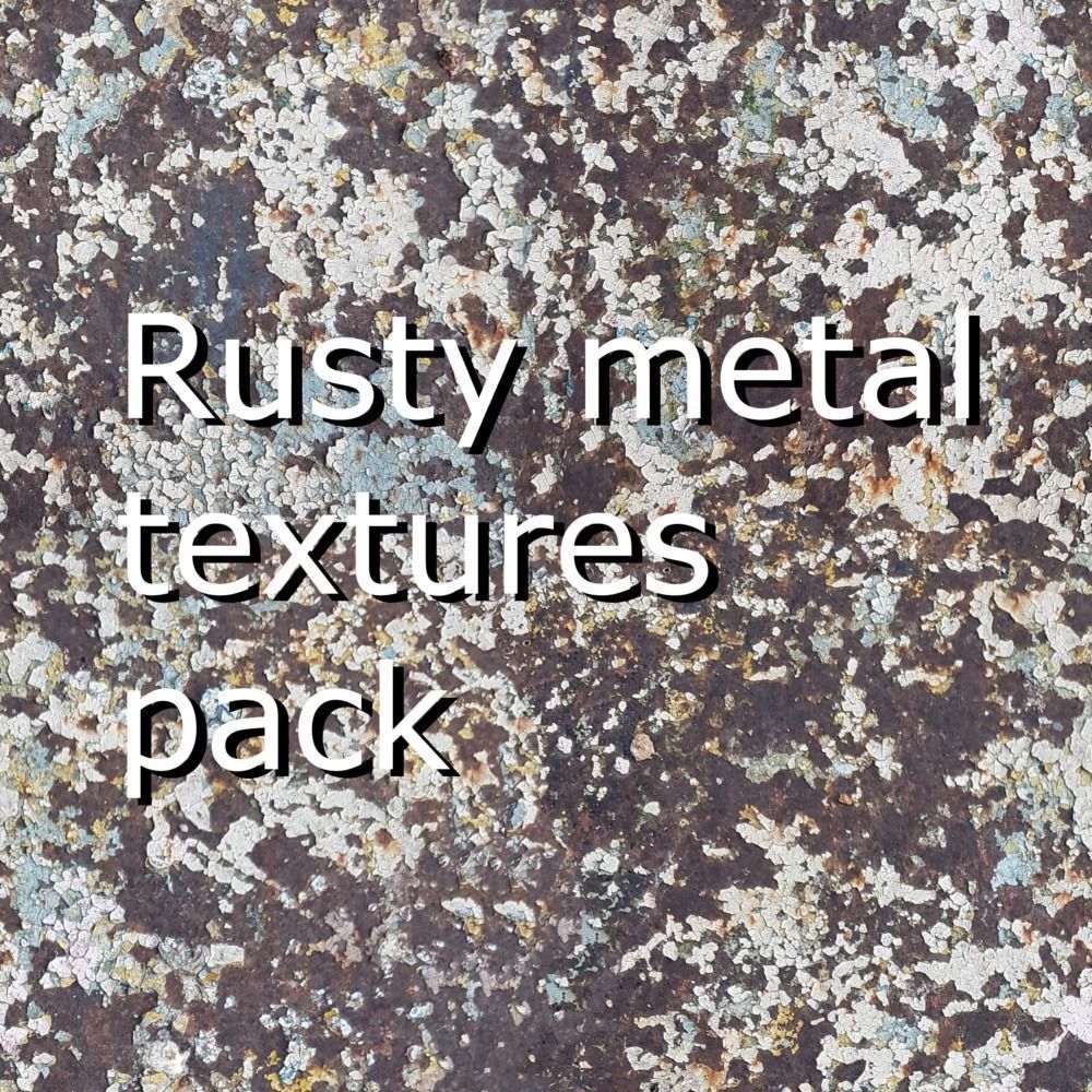 Rusty old decayed metal pbr texture hard surface pack unique free ...