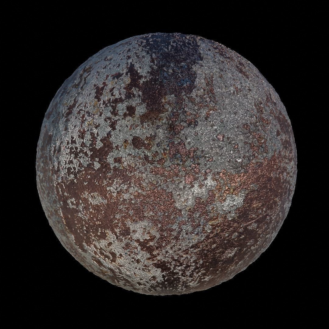 Rusty old decayed metal pbr texture hard surface pack unique free ...