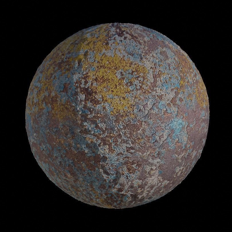 Rusty old decayed metal pbr texture hard surface pack unique free ...
