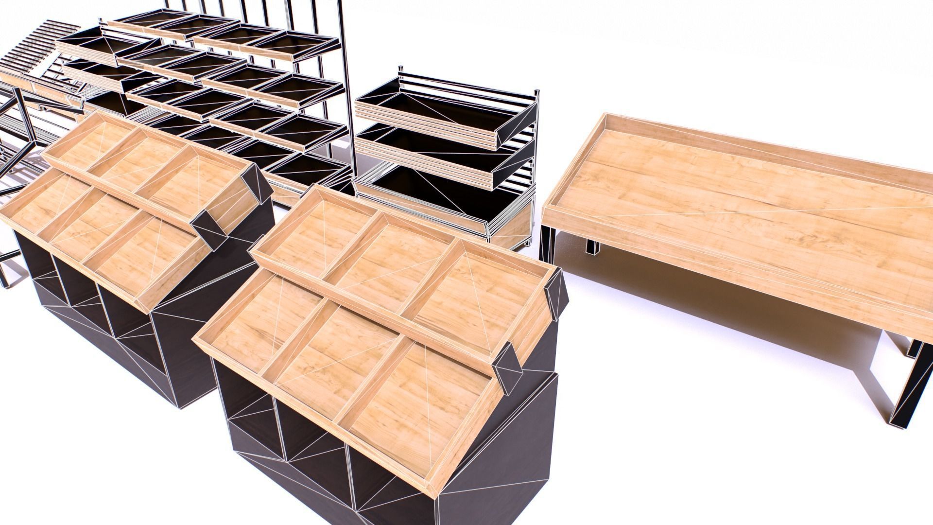 3D model Racks and stands VR / AR / low-poly | CGTrader