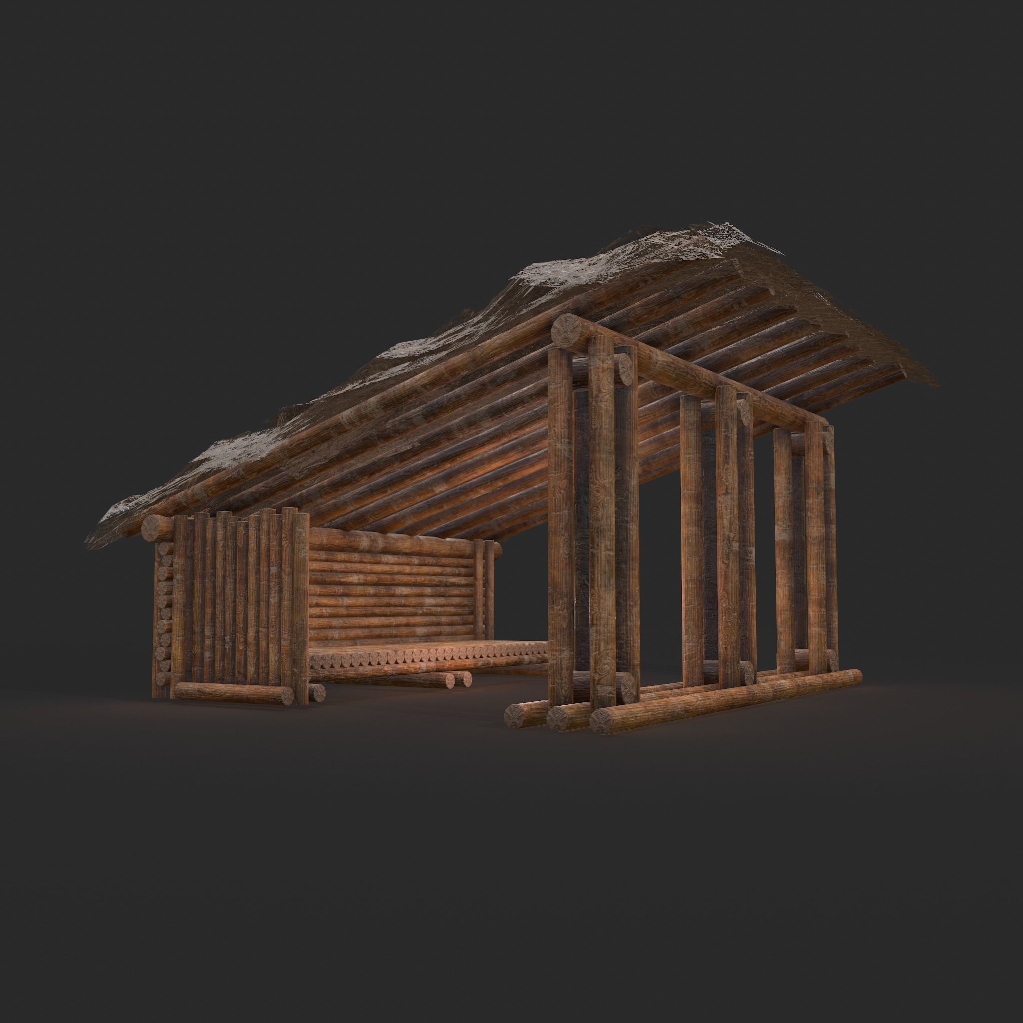 3D model Viking Hut X VR / AR / low-poly | CGTrader