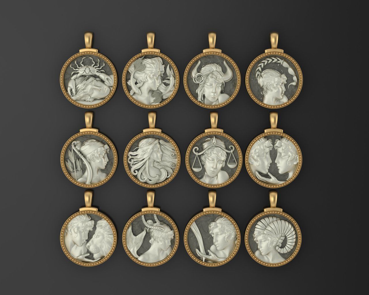 Horoscope Zodiac sign 3D Model Collection | CGTrader