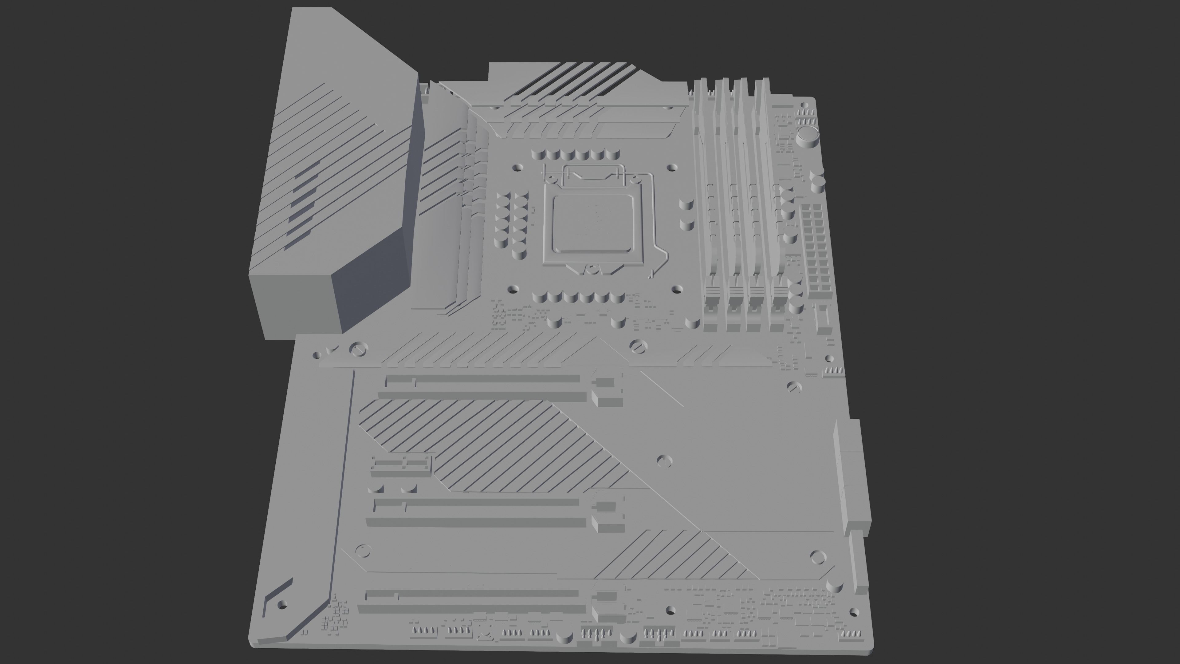 Motherboard asus rog free 3D model | CGTrader