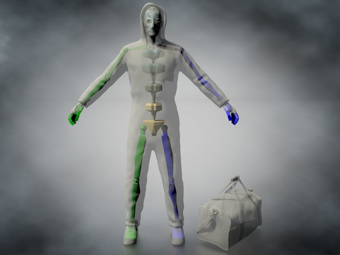 3D model Robber from La Casa de Papel VR / AR / low-poly rigged | CGTrader