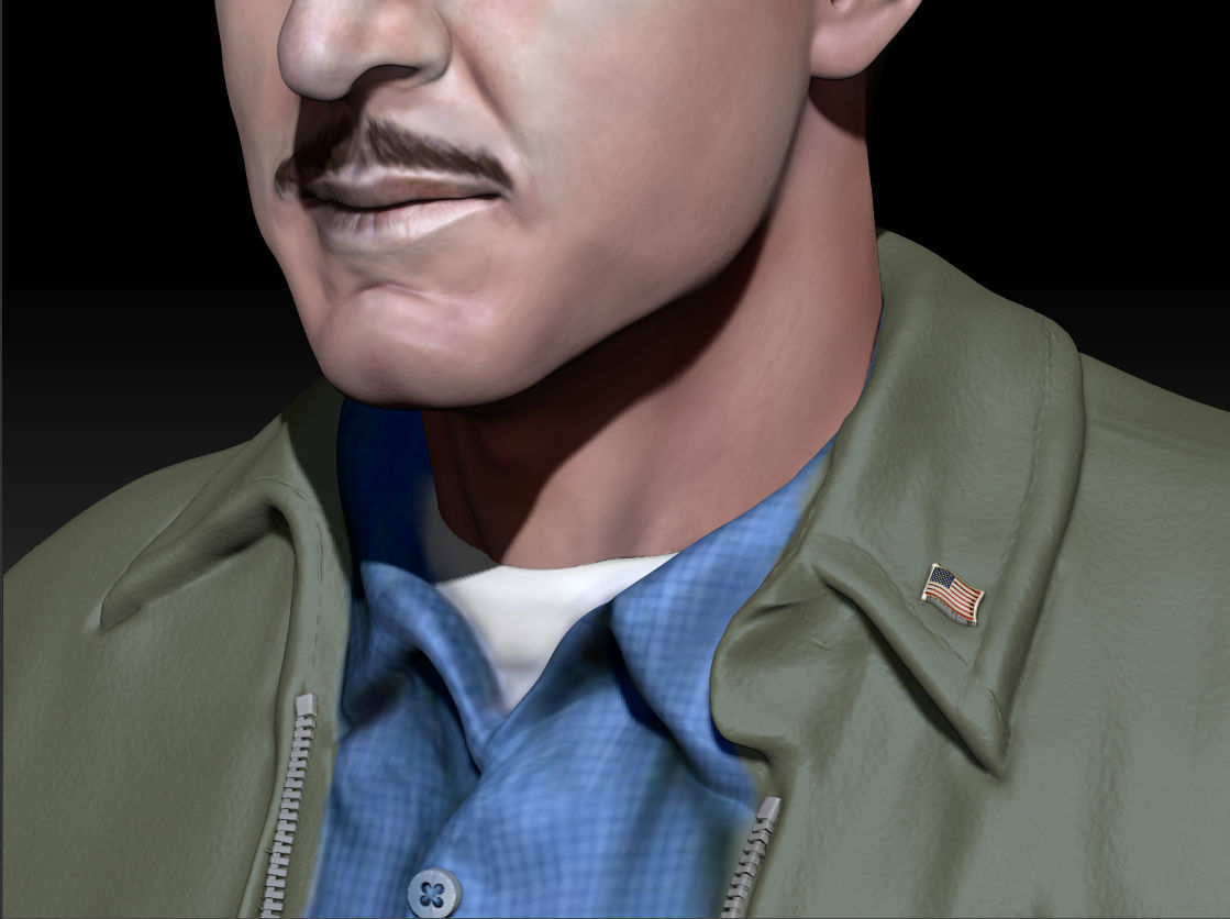 Scream 2 Dewey Riley David Arquette bust 3D model 3D printable | CGTrader