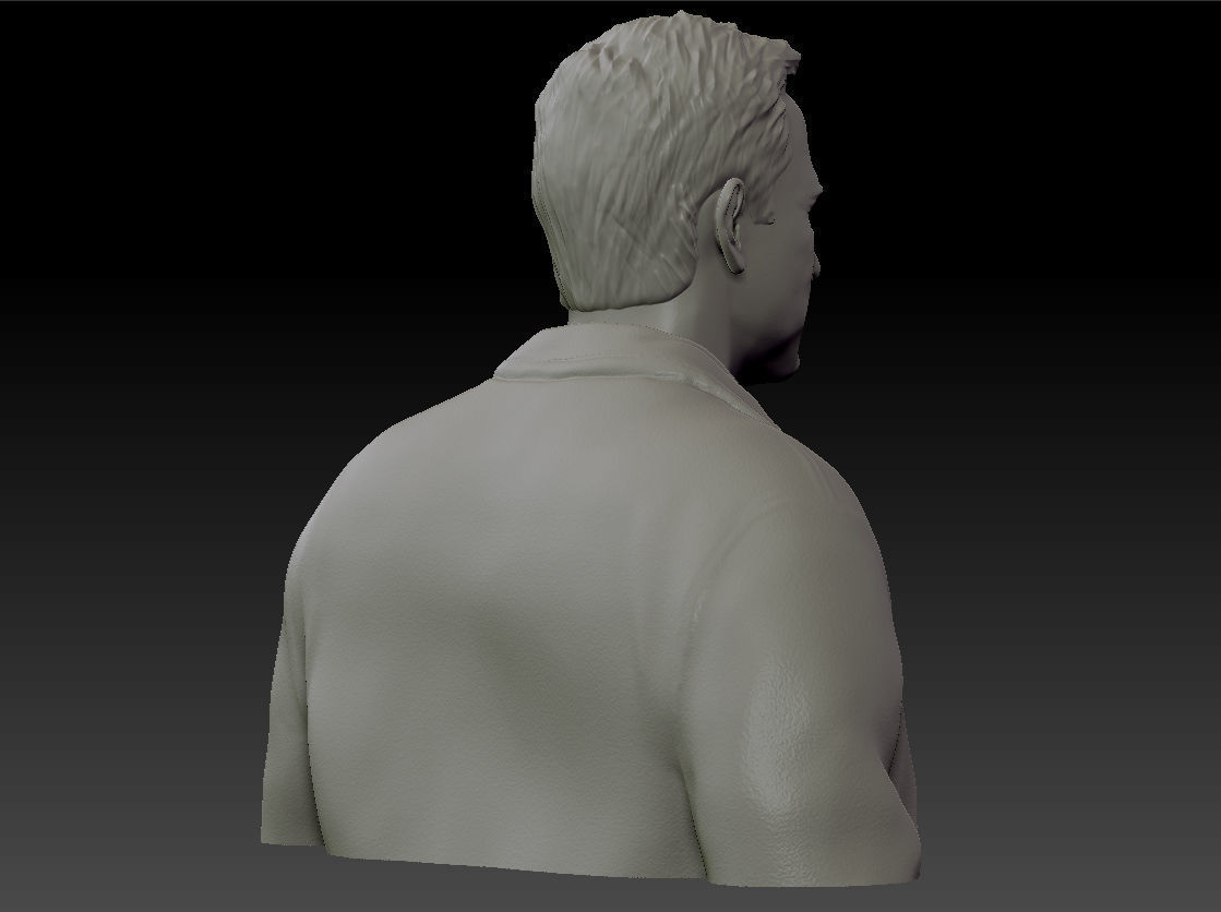 Scream 2 Dewey Riley David Arquette bust 3D model 3D printable | CGTrader