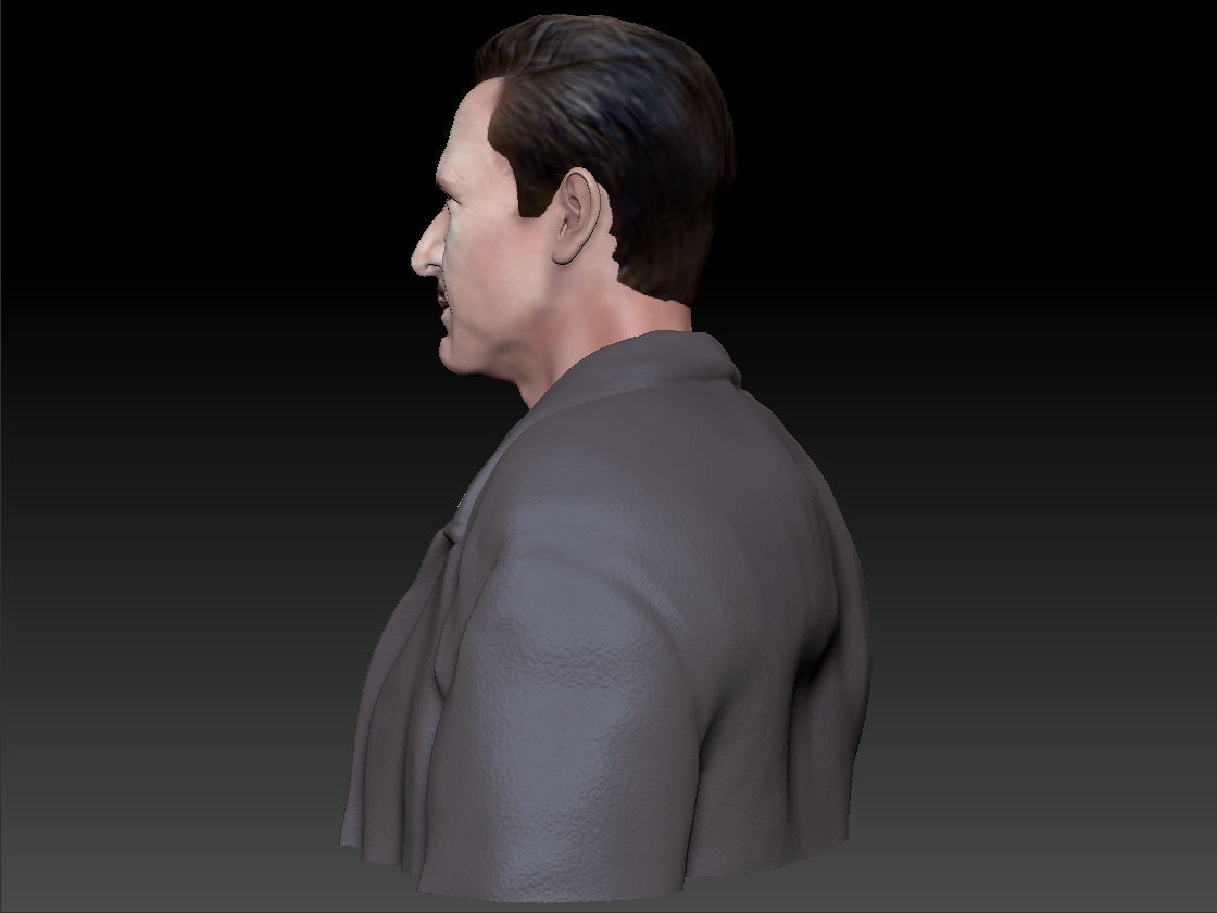 Scream 3 Dewey Riley David Arquette bust 3D model 3D printable | CGTrader