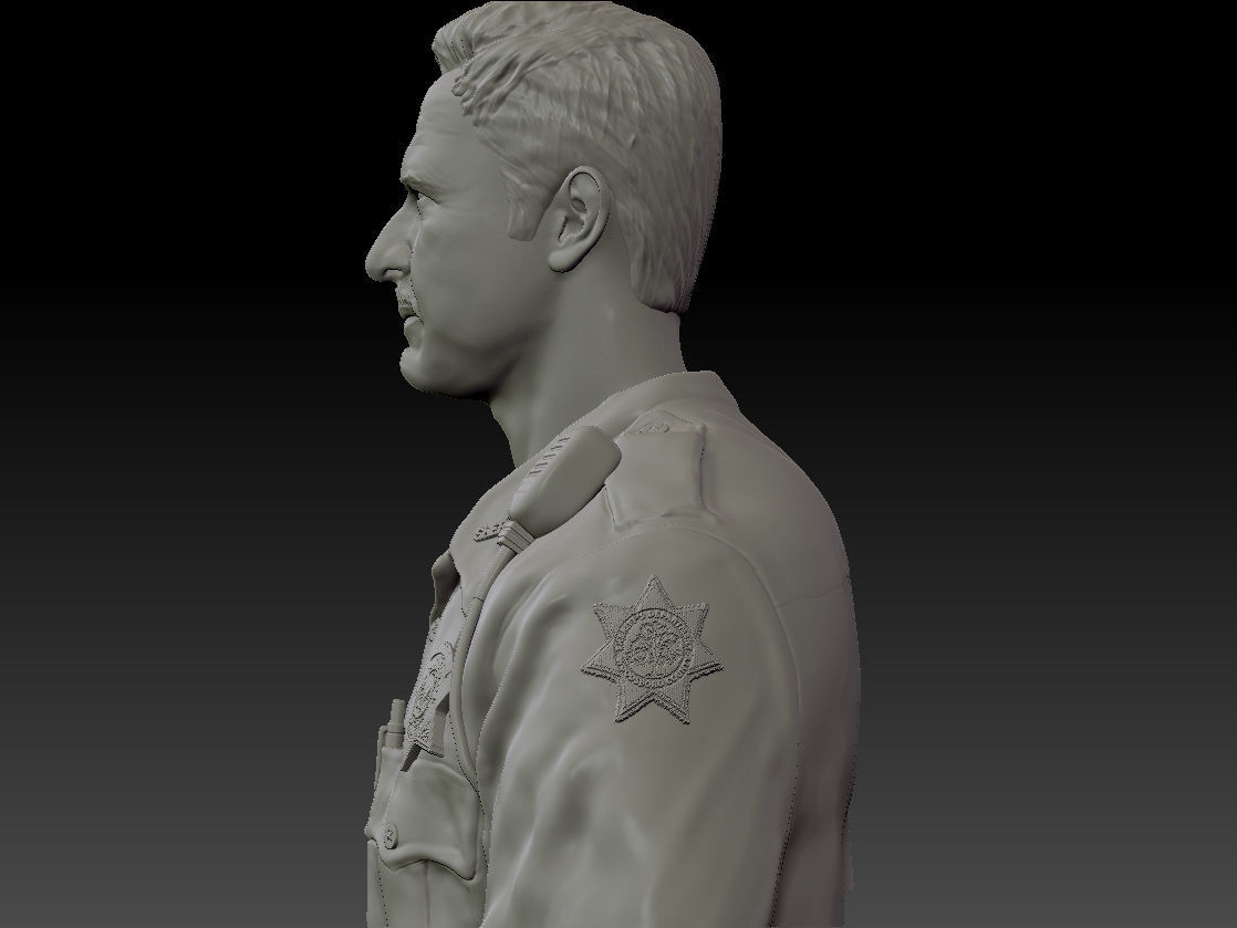 Scream 4 Dewey Riley David Arquette bust 3D model 3D printable | CGTrader