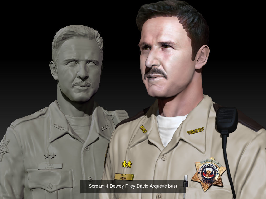 Scream 1234 Dewey Riley David Arquette 3D Model Collection | CGTrader