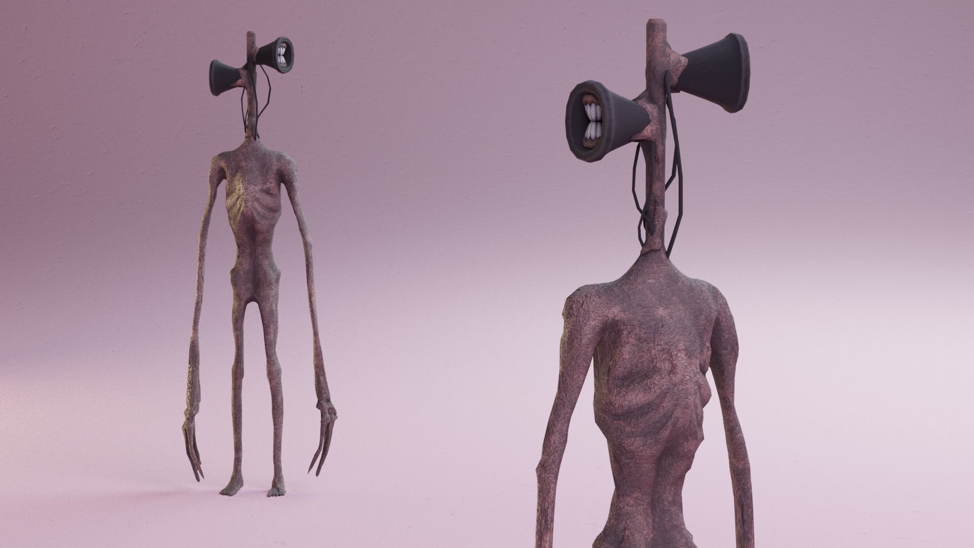 Siren Head rigged 3D model rigged | CGTrader