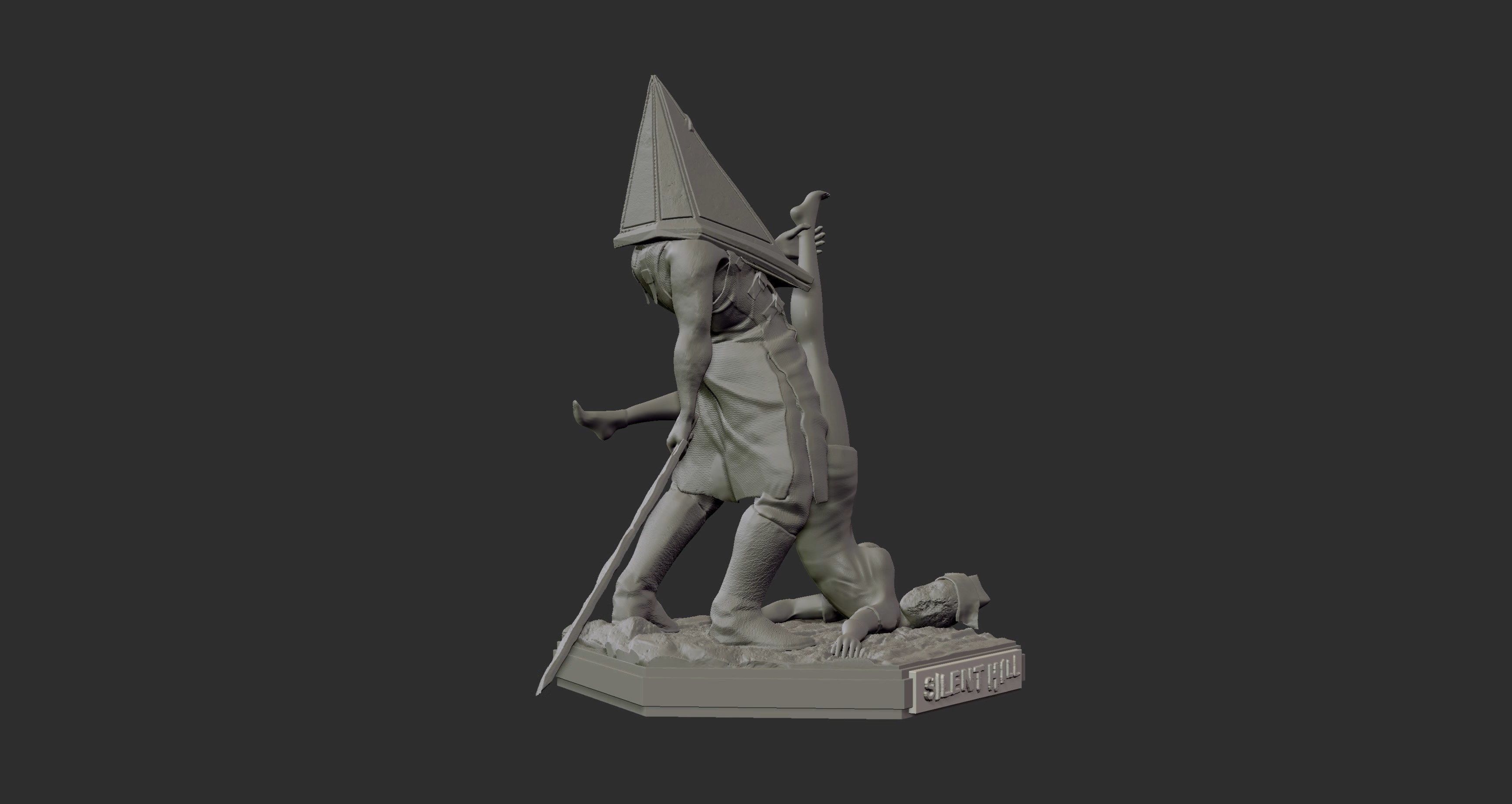Pyramid Head - Silent Hill 3d print Statue 3D model 3D printable | CGTrader