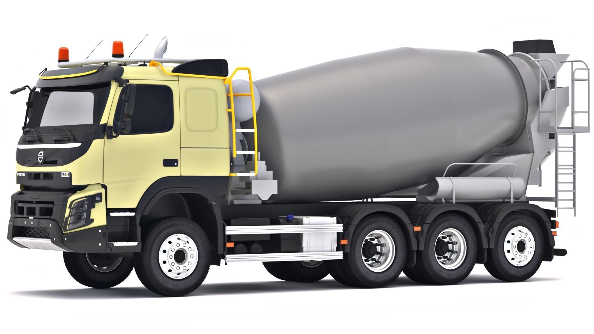 Volvo FMX Tridem Mixer Truck 8x4 3D model | CGTrader
