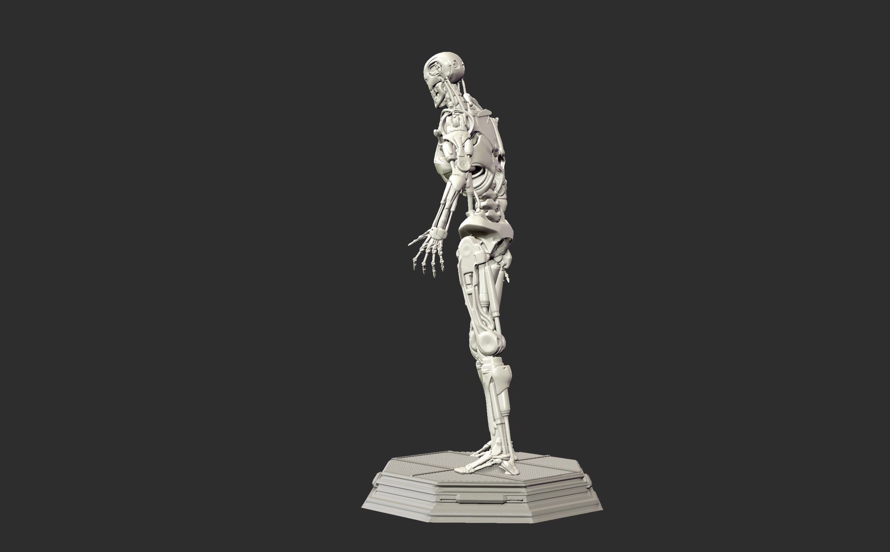 T800 Terminator 3d Print figure 3D model 3D printable | CGTrader