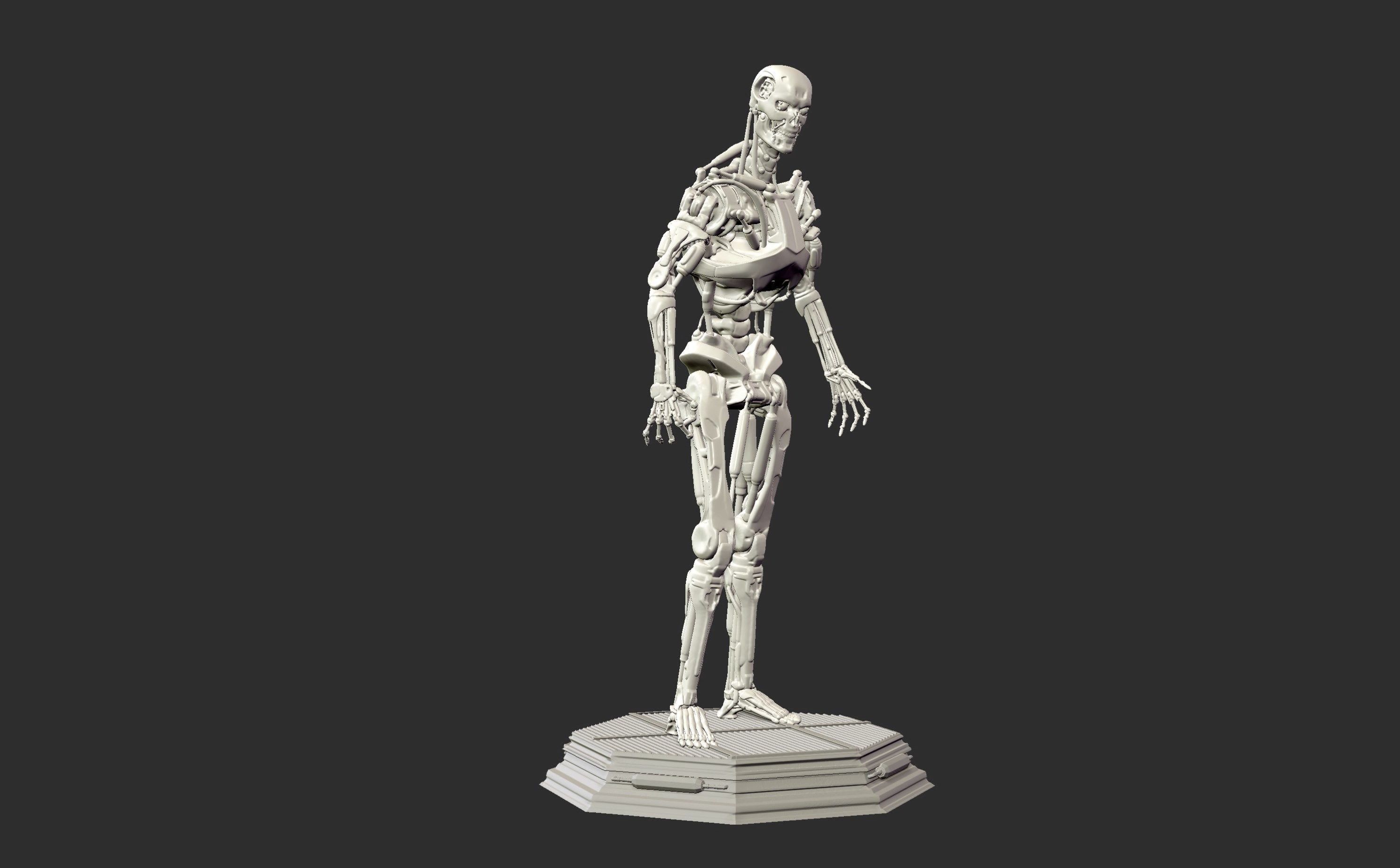 T800 Terminator 3d Print figure 3D model 3D printable | CGTrader