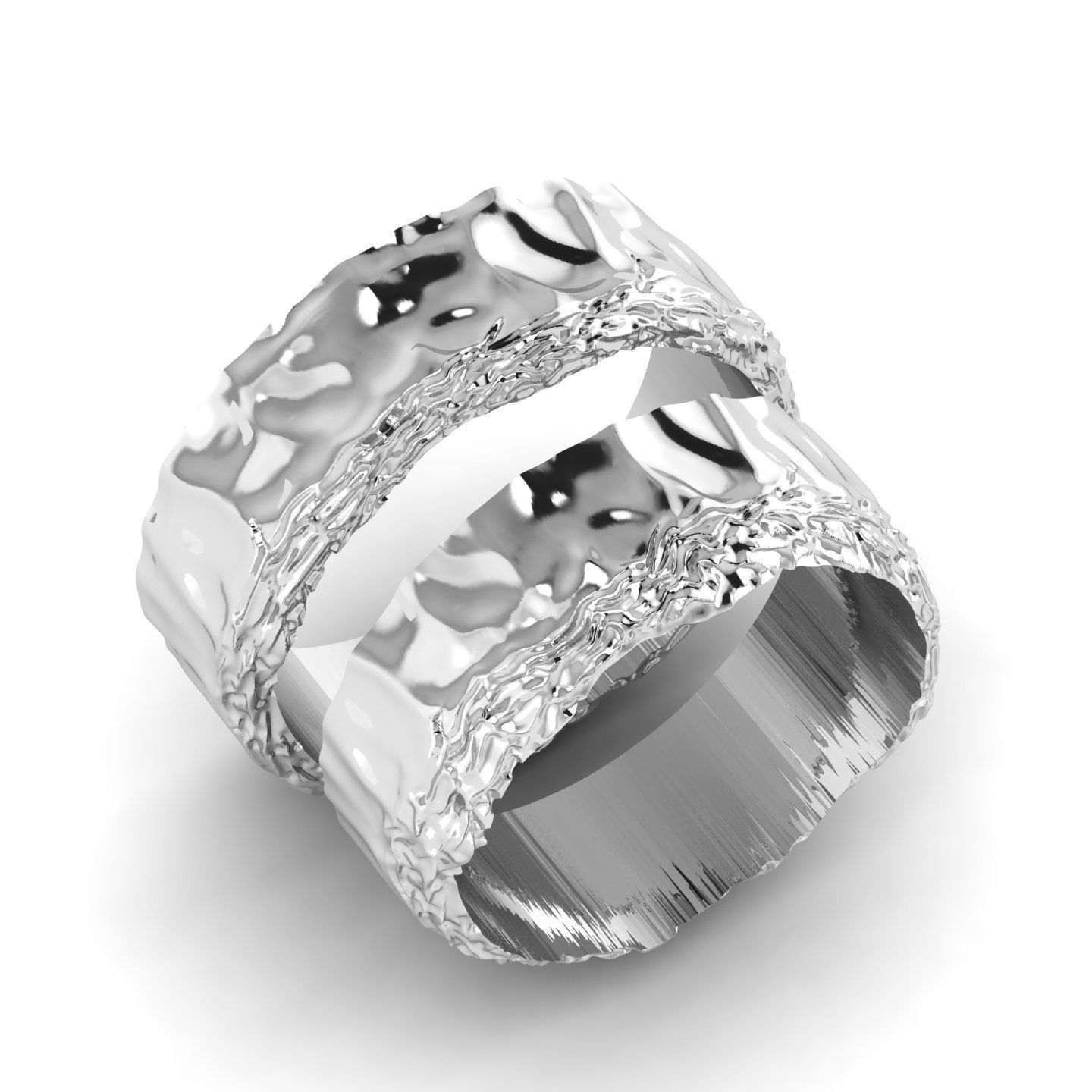 Wedding rings texture 3D model 3D printable | CGTrader