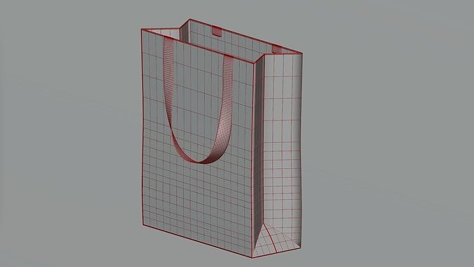 Paper bag 3D model | CGTrader