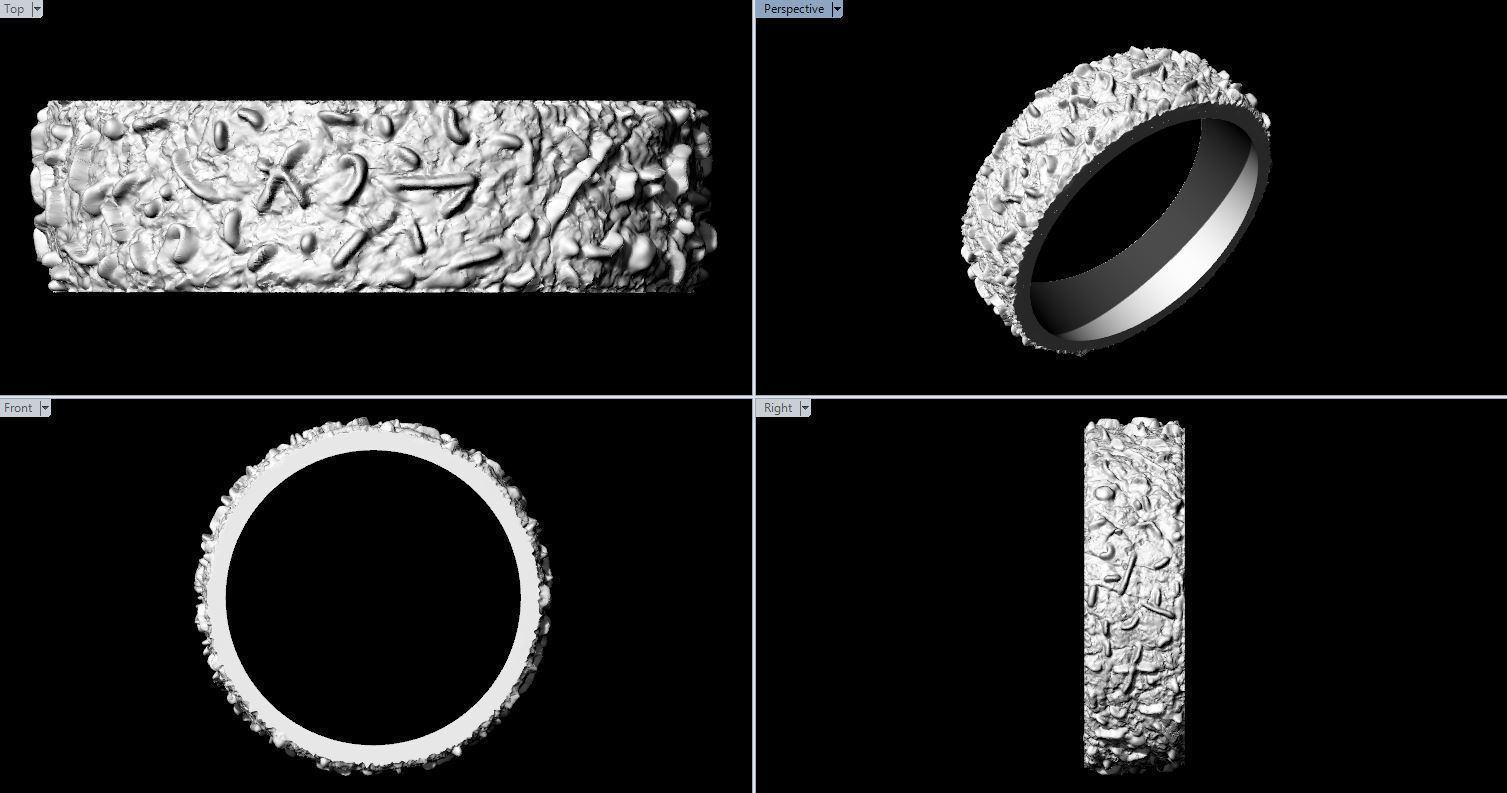 Ring Gold Texture 3D model 3D printable | CGTrader