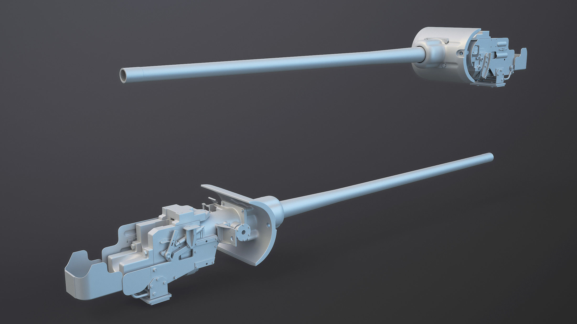 ZIS-S-53 Tank Gun 3D model | CGTrader