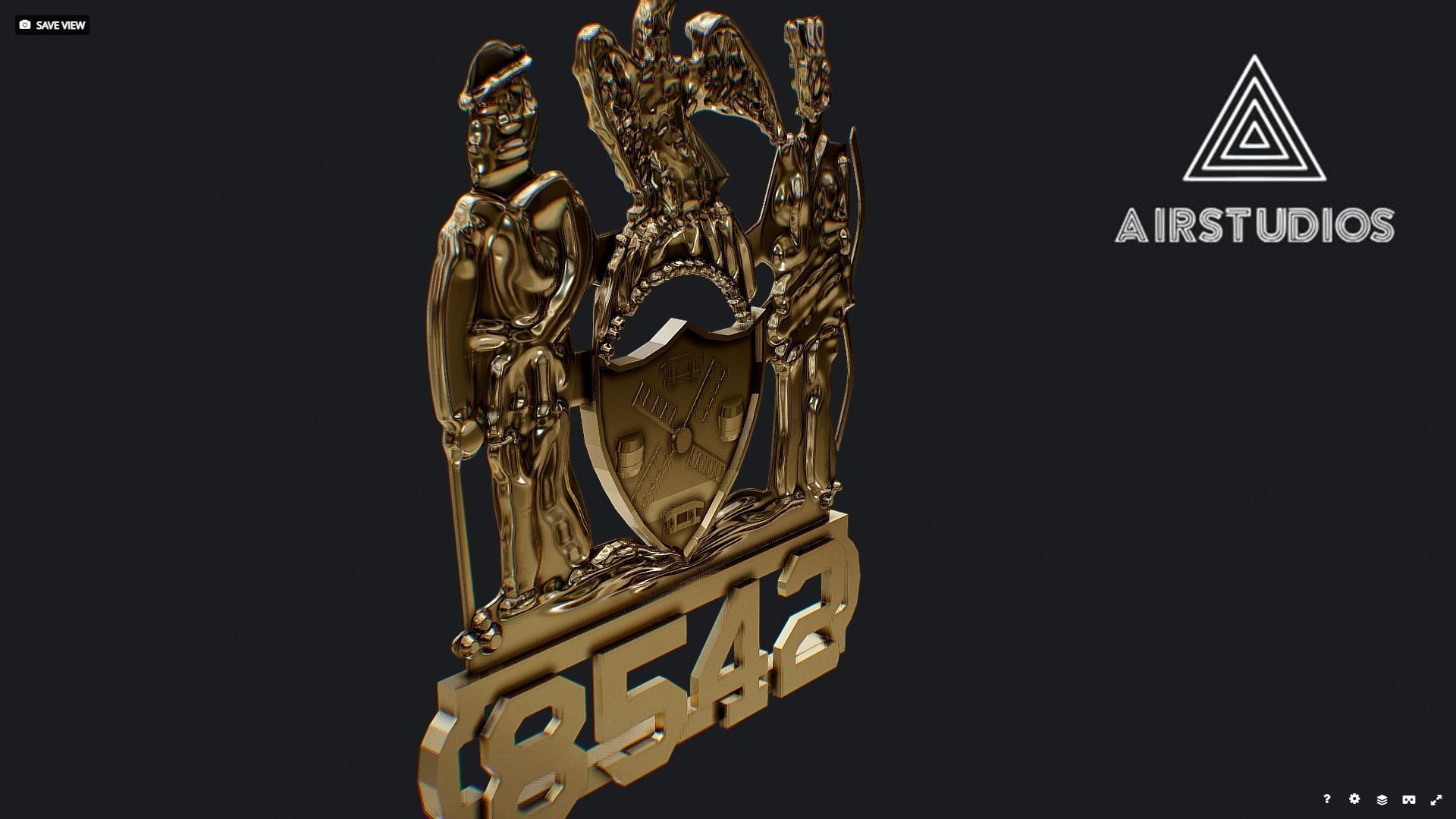 NYPD Hat Police Badge 3D model | CGTrader