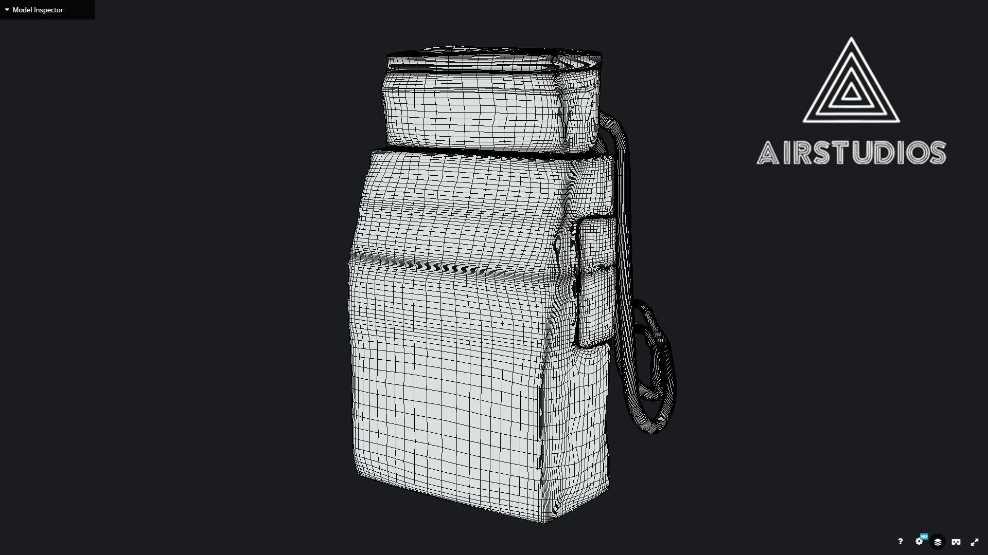 Space Suit Astronaut Backpack 3D model | CGTrader