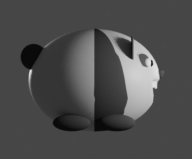 round panda 3D model | CGTrader