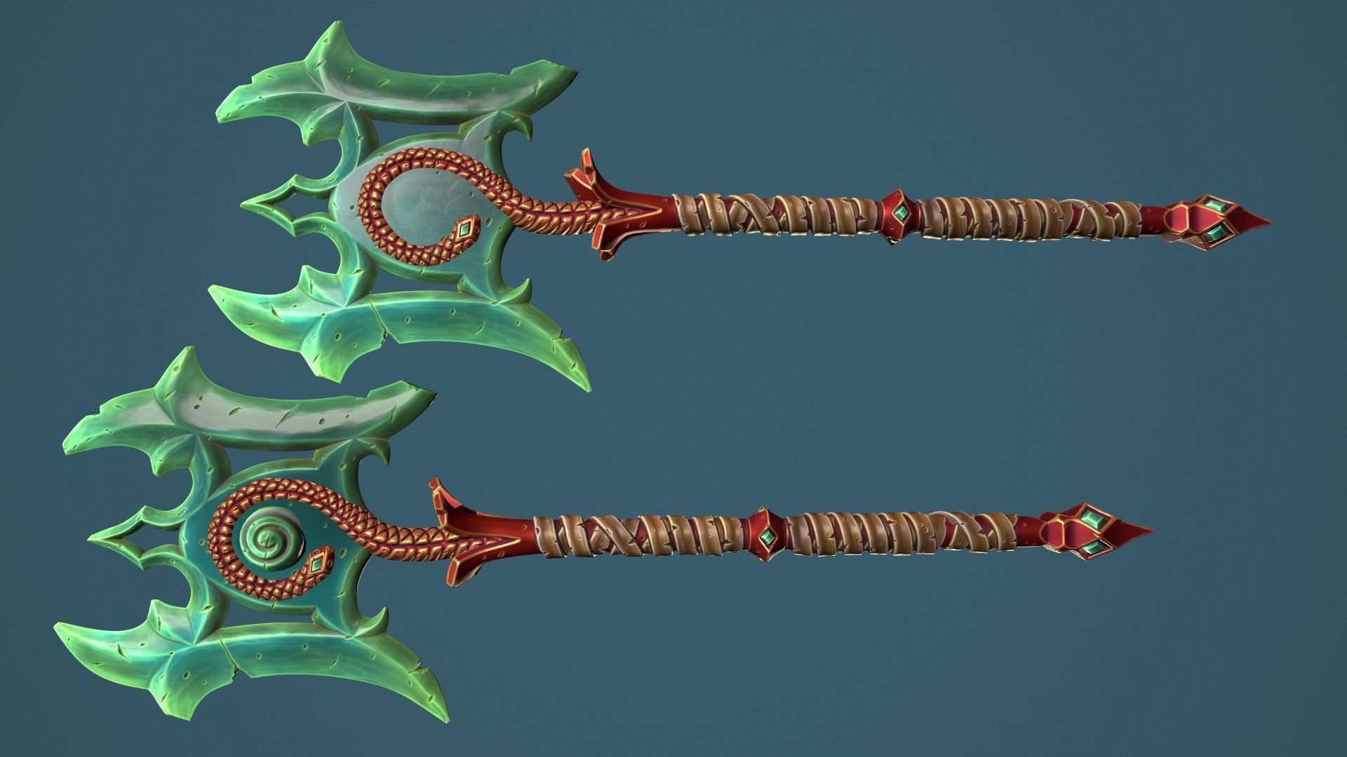 3D model Fantasy weapon snake VR / AR / low-poly | CGTrader