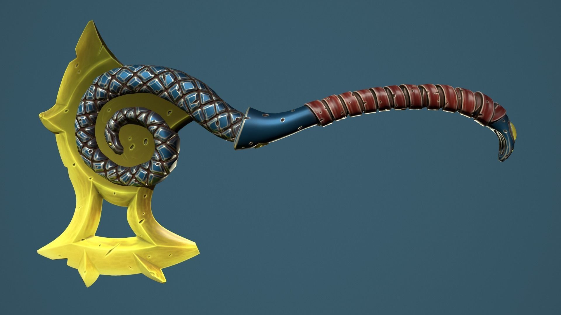 3D model Fantasy weapon snake VR / AR / low-poly | CGTrader