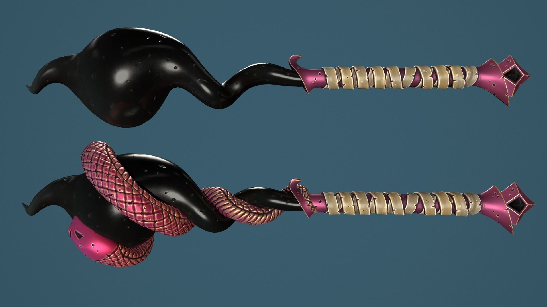 3D model Fantasy weapon snake VR / AR / low-poly | CGTrader