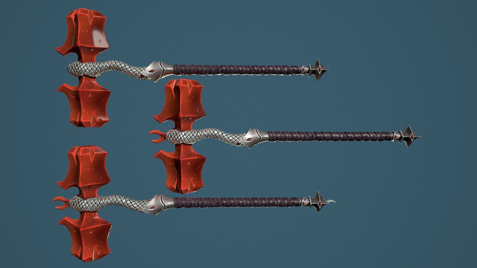 3D model Fantasy weapon snake VR / AR / low-poly | CGTrader