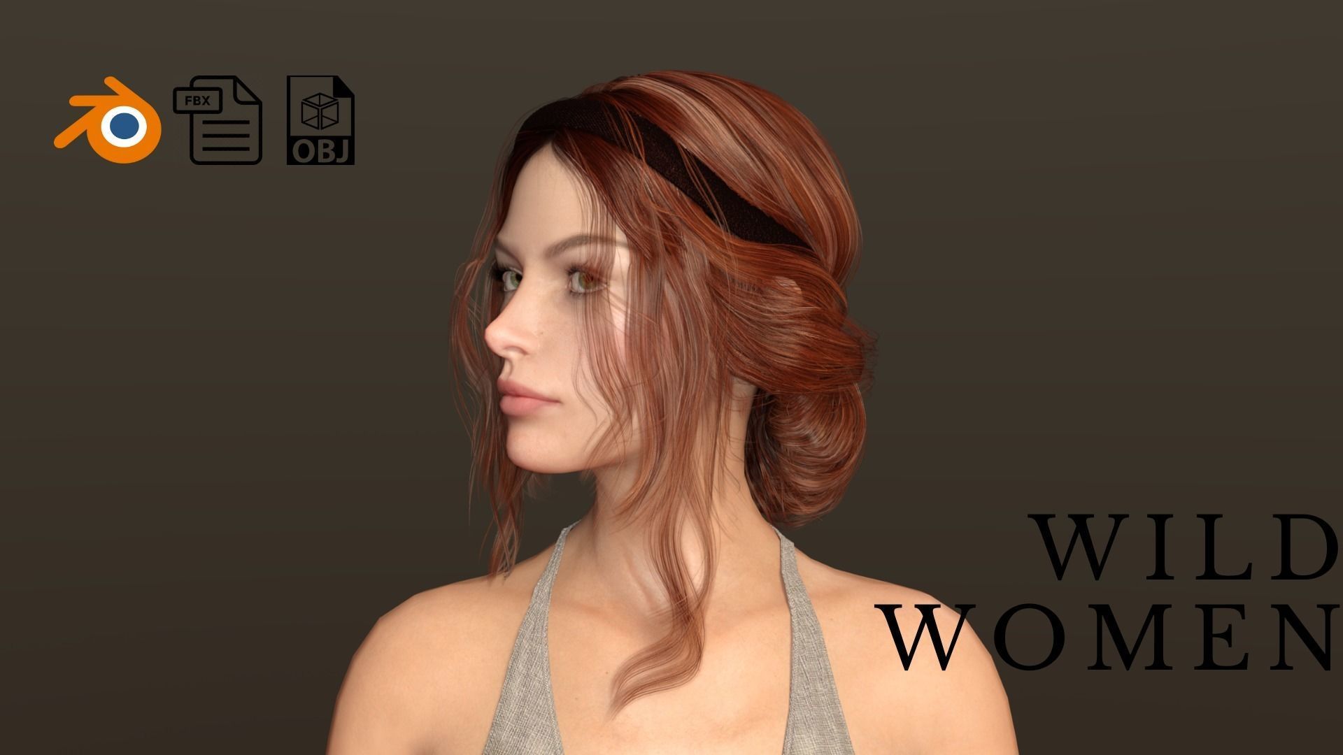 WILD WOMEN 3D model rigged | CGTrader