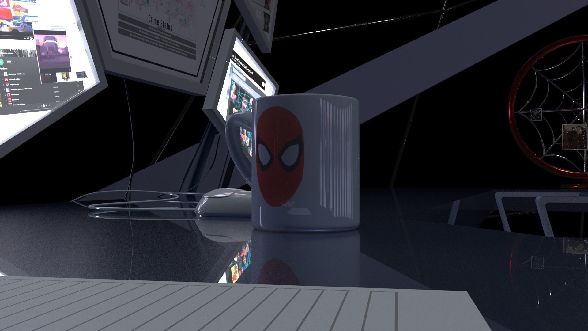 3D model Spiderman Into the Spiderverse Base VR / AR / low-poly | CGTrader