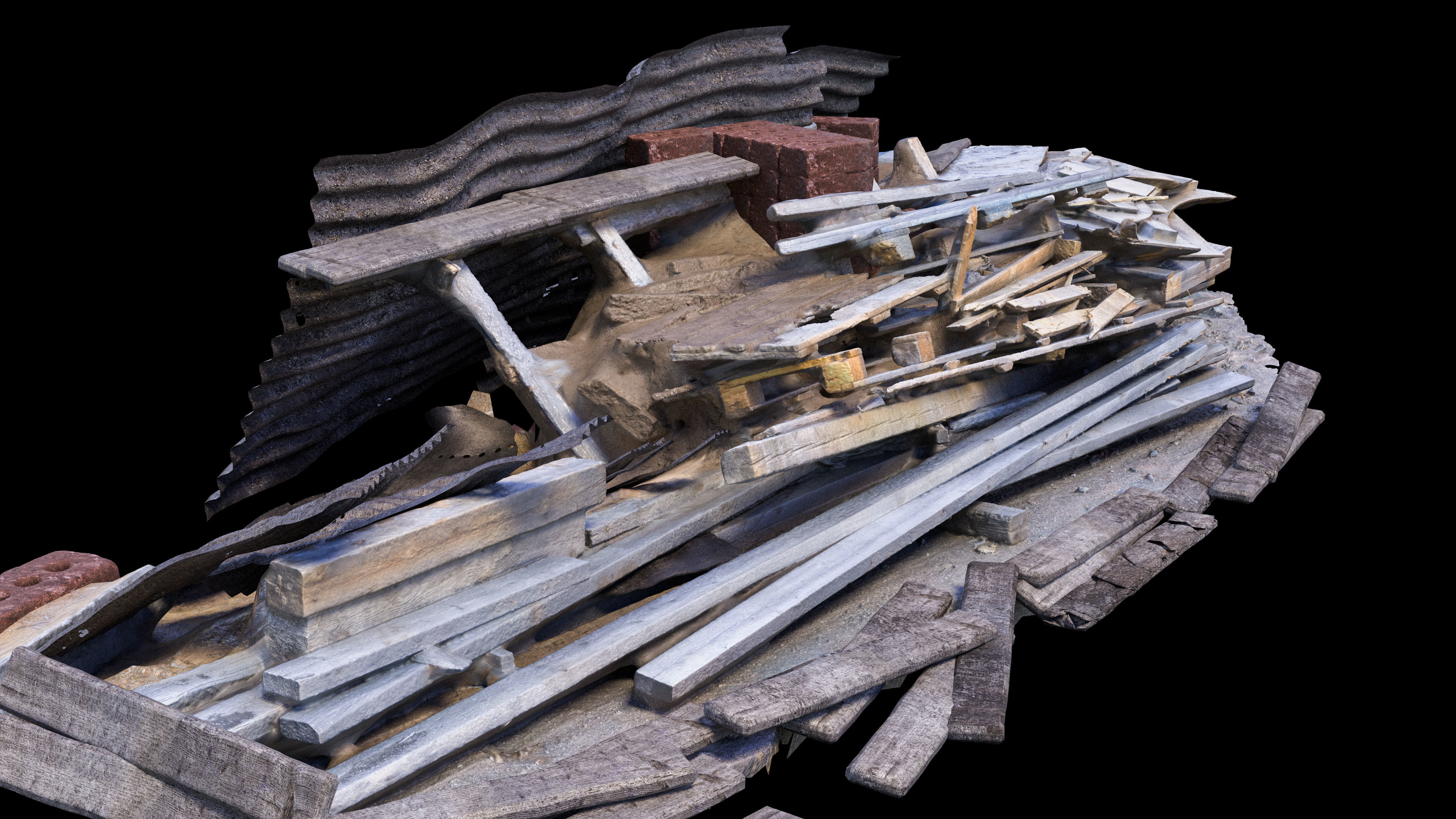 PBR Trash Pile - 16K Textures 3D model | CGTrader